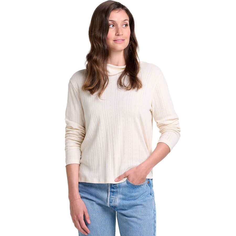 Toad&Co Foothill Pointelle Long-Sleeve T-Neck Shirt - Women's - Women